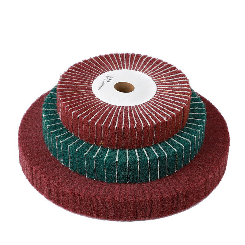 Nylon Fiber Flap Wheel Dia 150-300mm Abrasive Buffing Polishing Wheel ...