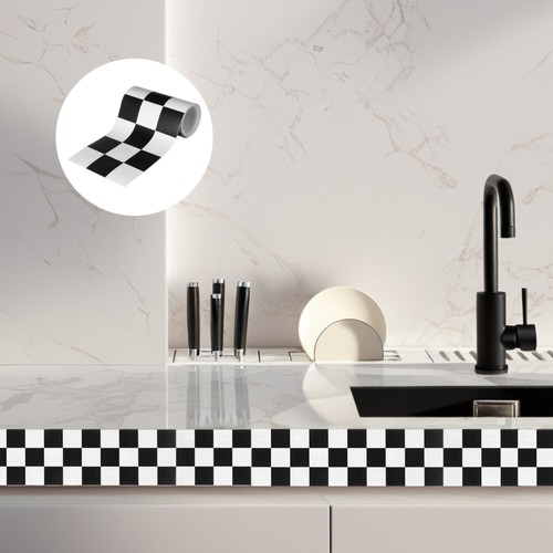 2 Rolls Border Wall Stickers Adhesive Checkerboard Bulletin Checkered ...