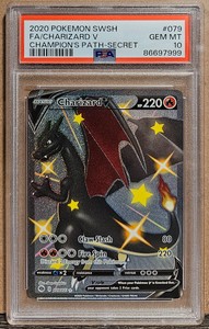 Charizard V 2020 Sword & Shield: Champion's Path #79 Secret Rare (Full ...
