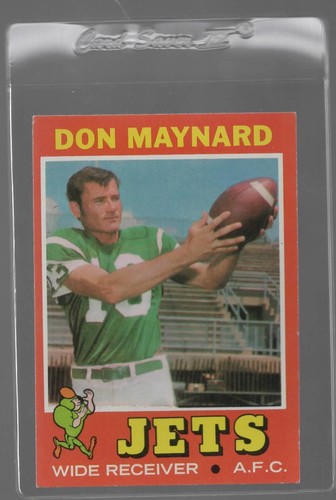 Don Maynard 1971 Topps #19 New York Jets EX- MT SEE SCANS | eBay