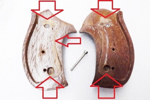 Sile Walnut Combat Grips for Taurus 85 94 605 941 Revolvers Banana Buy ...