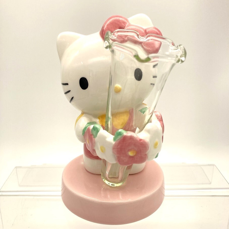 Hello Kitty ceramic doll figure flower vase, Sanrio, 1996, very rare ...