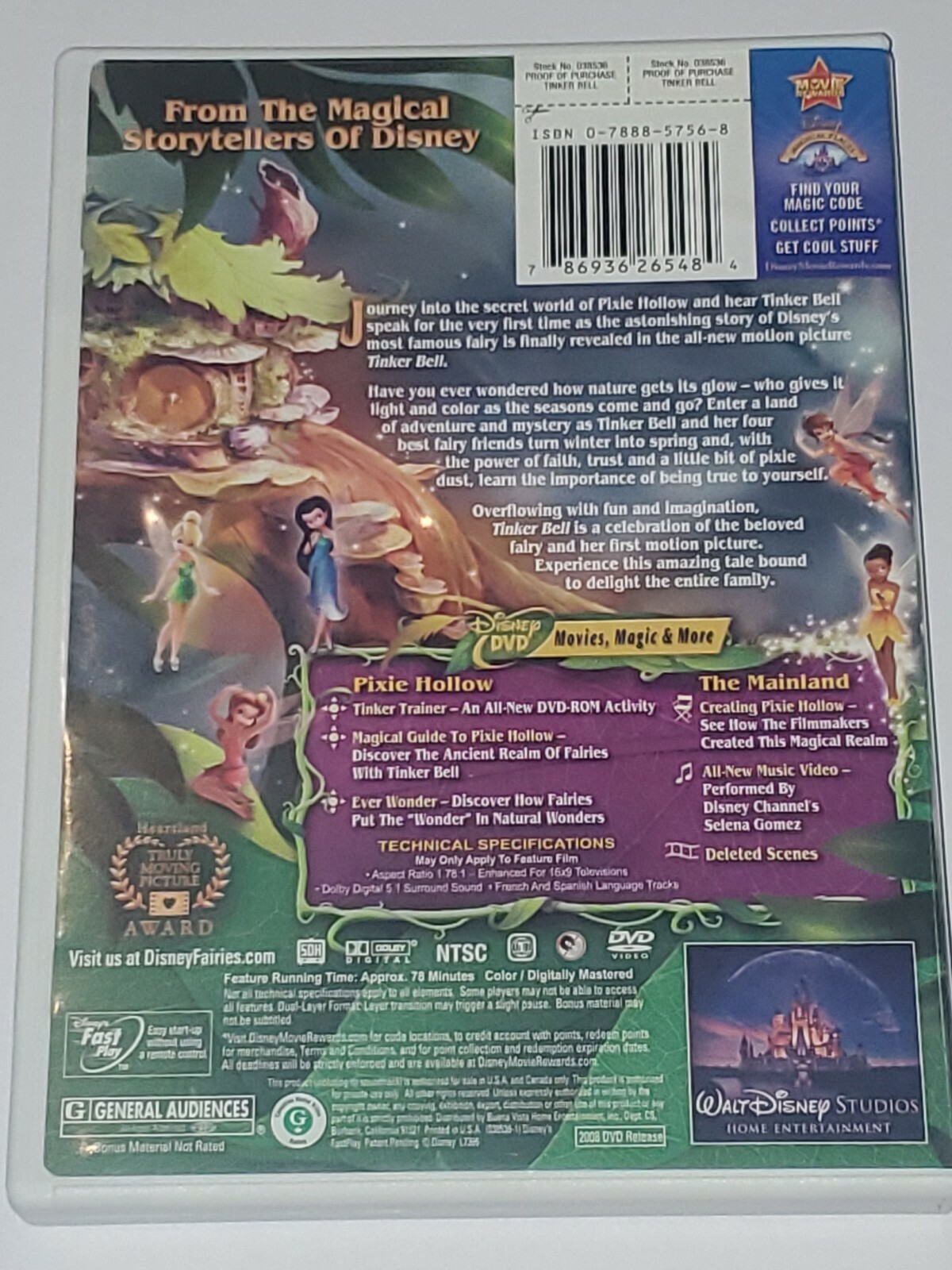 Tinker Bell (DVD, 2008) 786936265484| eBay