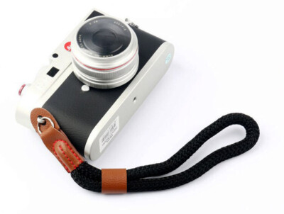 Black Nylon Rope Camera Hand Wrist Strap Lanyard DSLR Bridge Compact ...