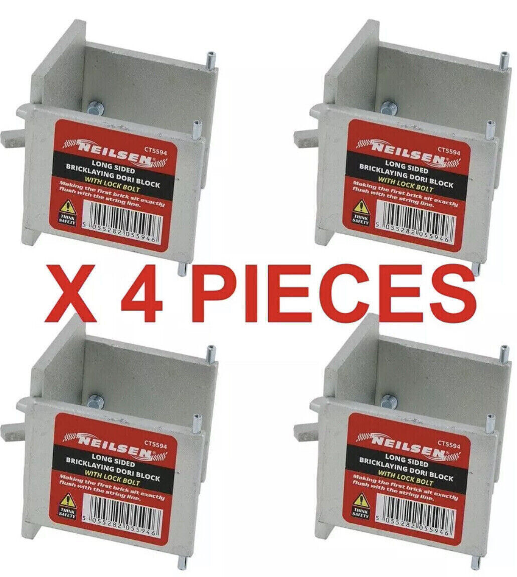 4 X DORI BLOCK LONG SIDED WITH LOCK BOLT FOR 50MM PROFILES BRICKLAYING ...