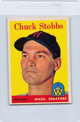 1958 Topps #239 Chuck Stobbs Senators VG/EX *DA-B8247 | eBay