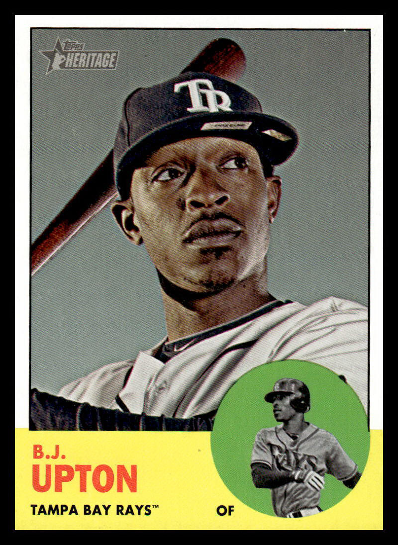 2012 Topps Heritage B.J. Upton Set Break 215 Tampa Bay Rays | eBay