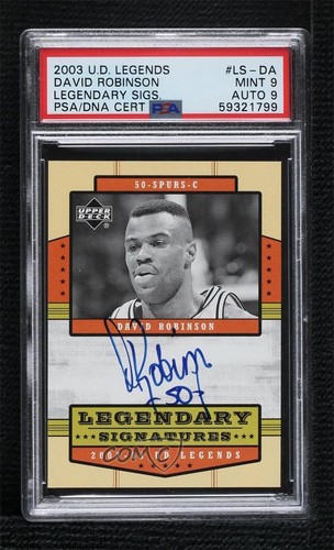 2003-04 Upper Deck UD Legends - Legendary Signatures David Robinson #LS ...