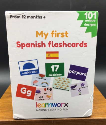 My First Spanish Flashcards 101 cards numbers letters shapes colors ...