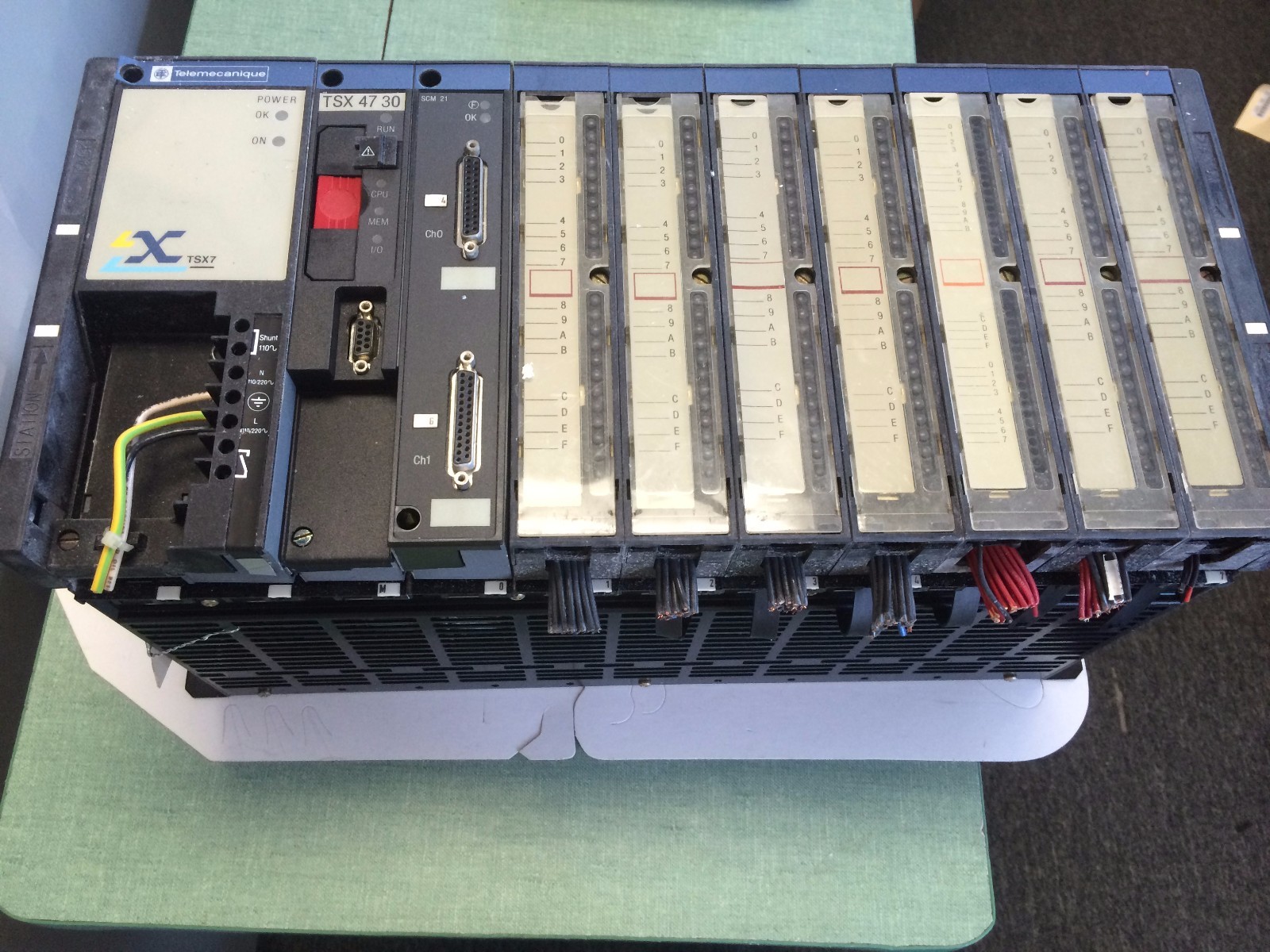 TELEMECANIQUE TSX7 PLC SYSTEM,LX TSX7,TSX 47 30 CPU,TSXDET1612,TXS SUP ...