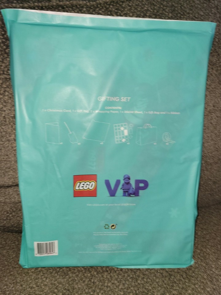 Lego Vip Gifting Set Wrapping Paper Gift Bag Ribbon Tag Sticker ...