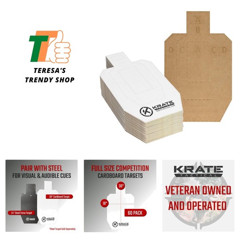 Cardboard Targets – Competition Paper Silhouette Shooting Target ...