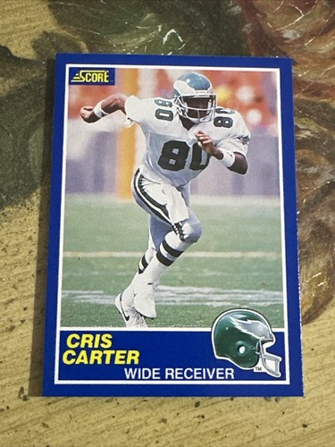 Vtg 1989 Score #72 CRIS CARTER RC Eagles Vikings OSU WR NFL HOF NM/Mt ...