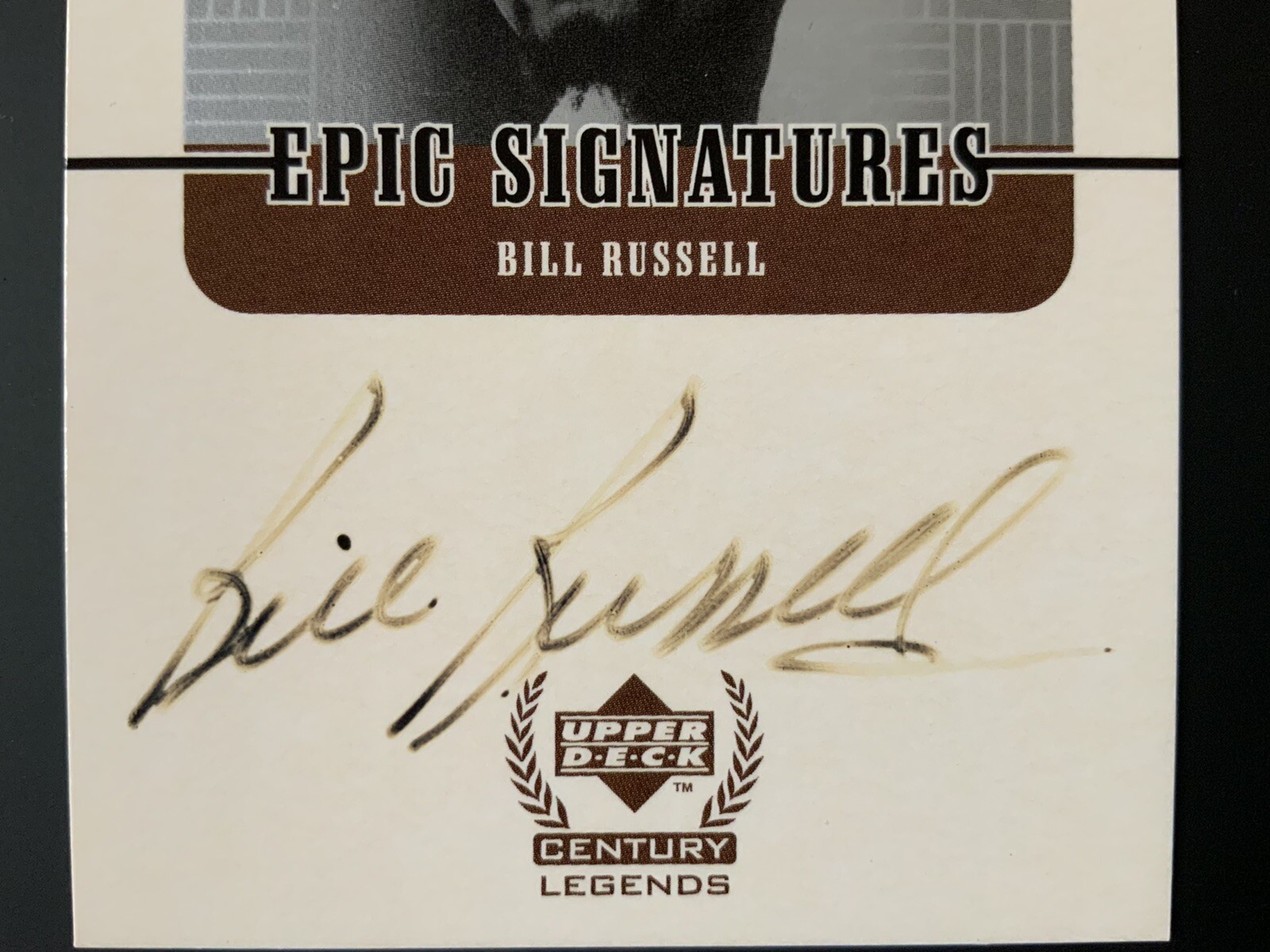 1998-99 Upper Deck Century Legends - Epic Signatures Bill Russell #BR ...
