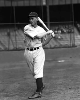 Edwin D Williams Of The Boston Red Sox Swinging A Bat In 1935 Old ...