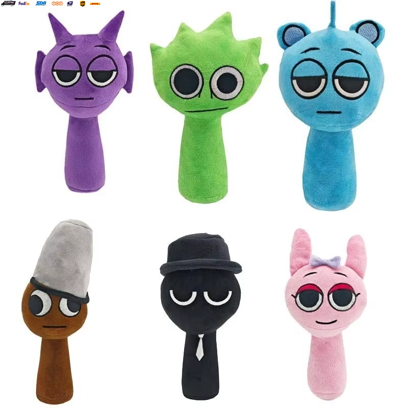 Sprunki Incredibox Plush Doll Horror Game Raddy Oren Vineria Plushie ...