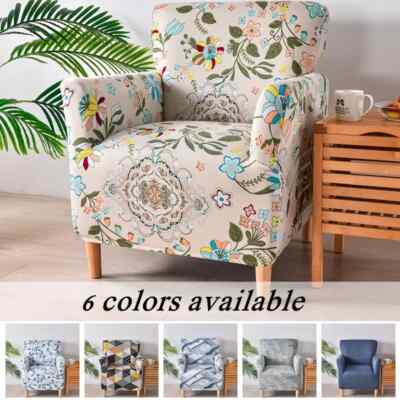 Nordic Flowers Club Armchair Cover Arm Back Slipcover Single Small ...