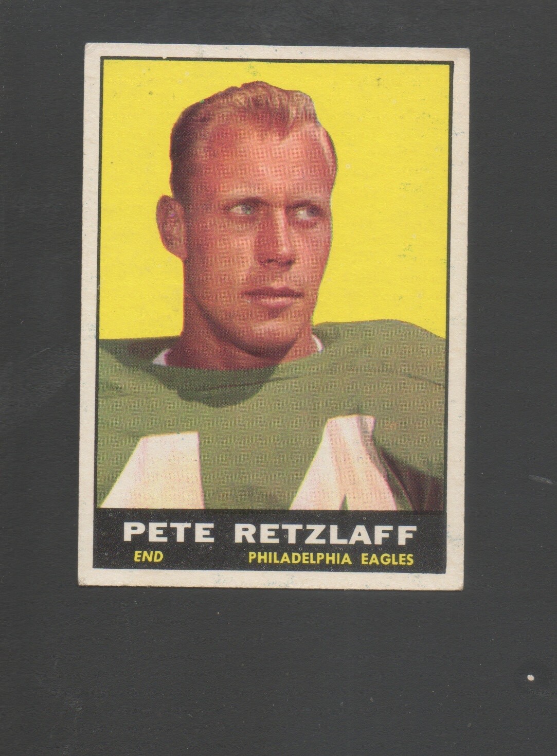 1961 Topps Football Card #99 Pete Retzlaff-Philadelphia Eagles Ex Mint ...