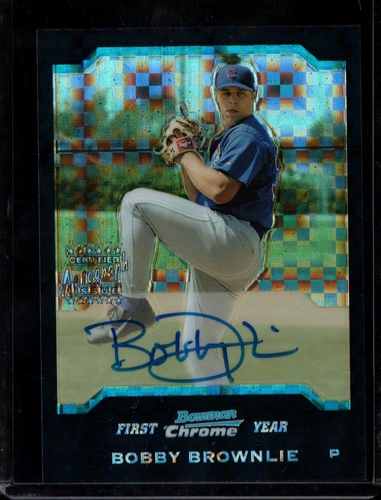 Bobby Brownlie (Cubs) 2004 Bowman Chrome X-Fractor Rookie Autograph ...
