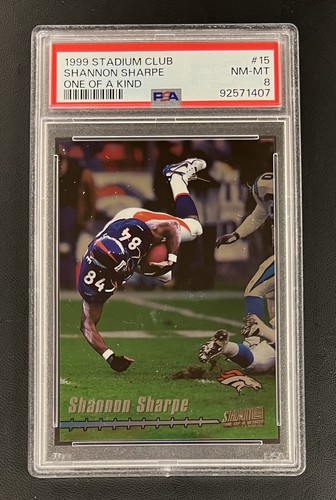 1999 Topps Stadium Club SHANNON SHARPE One of a Kind /150 SP PSA 8 | eBay