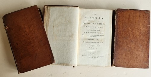 1794 HISTORY of REIGN of PHILIP THE SECOND KING of SPAIN 3 VOLUMES ...