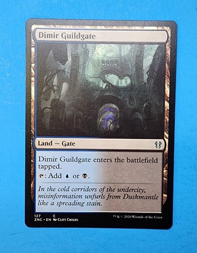 1x Dimir Guildgate Zendikar Rising Commander Mtg Magic Card Dual Land ...