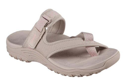 NEW Skechers Women's Tan Reggae Sandal Strappy Toe-thong Trail Slide ...