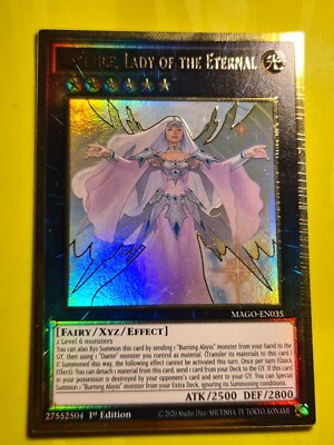 BEATRICE, LADY OF THE ETERNAL YUGIOH MAGO ENGLISH PREMIUM GOLD RARE 1st ...