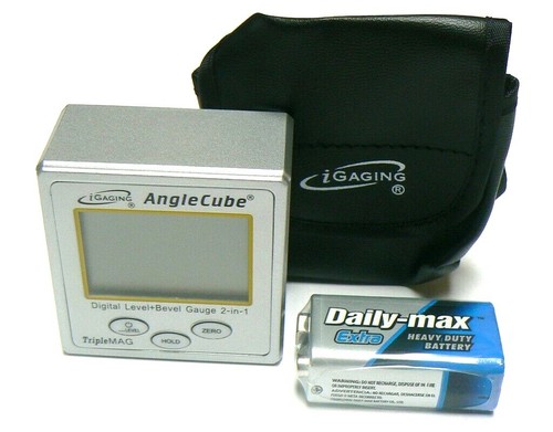 iGaging Angle Cube Digital Protractor Gauge Magnetic Angle & Level ...