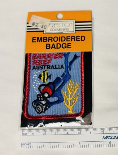 Great Barrier Reef Patch Scuba Souvenir Sport Dive Embroidered Sew On ...