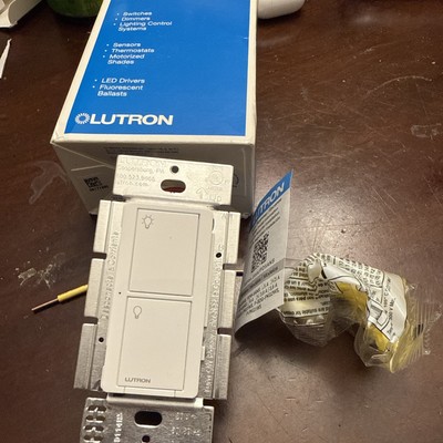 Lutron Caseta PD-6ANS-WH Wireless In-Wall Switch White 784276152808| eBay