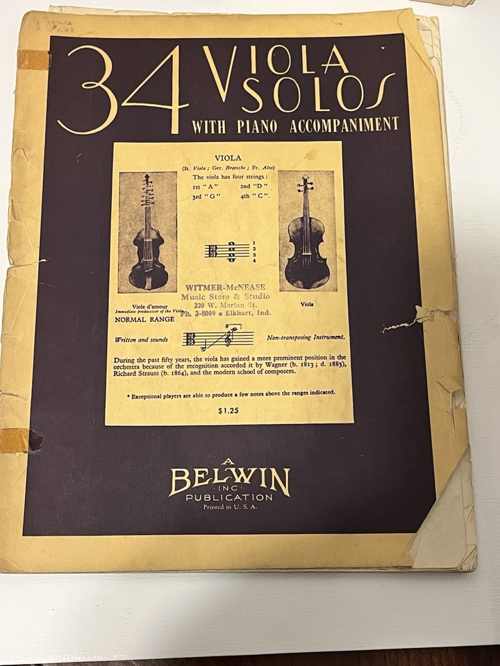 Lot Of 6 Violin & Viola Music Books Sheet Music | eBay