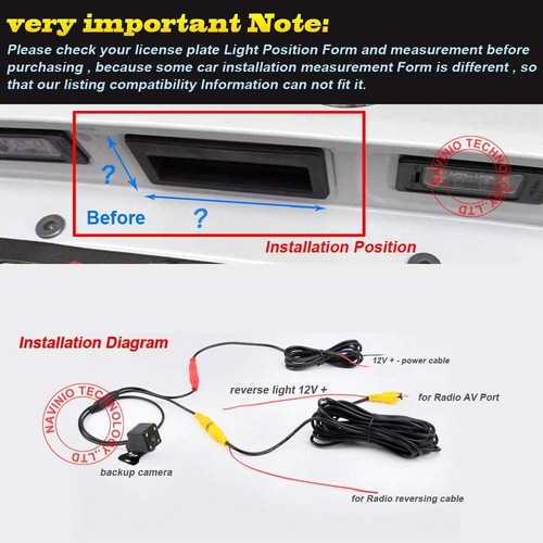 Tailgate car Rear View Back up Reverse Camera Replacement VW Bora ...