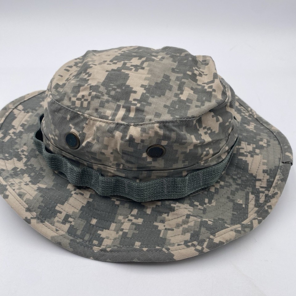 NWT US Army Issue ACU Digital Camo UCP Boonie Hat Sun Hot Weather Field ...