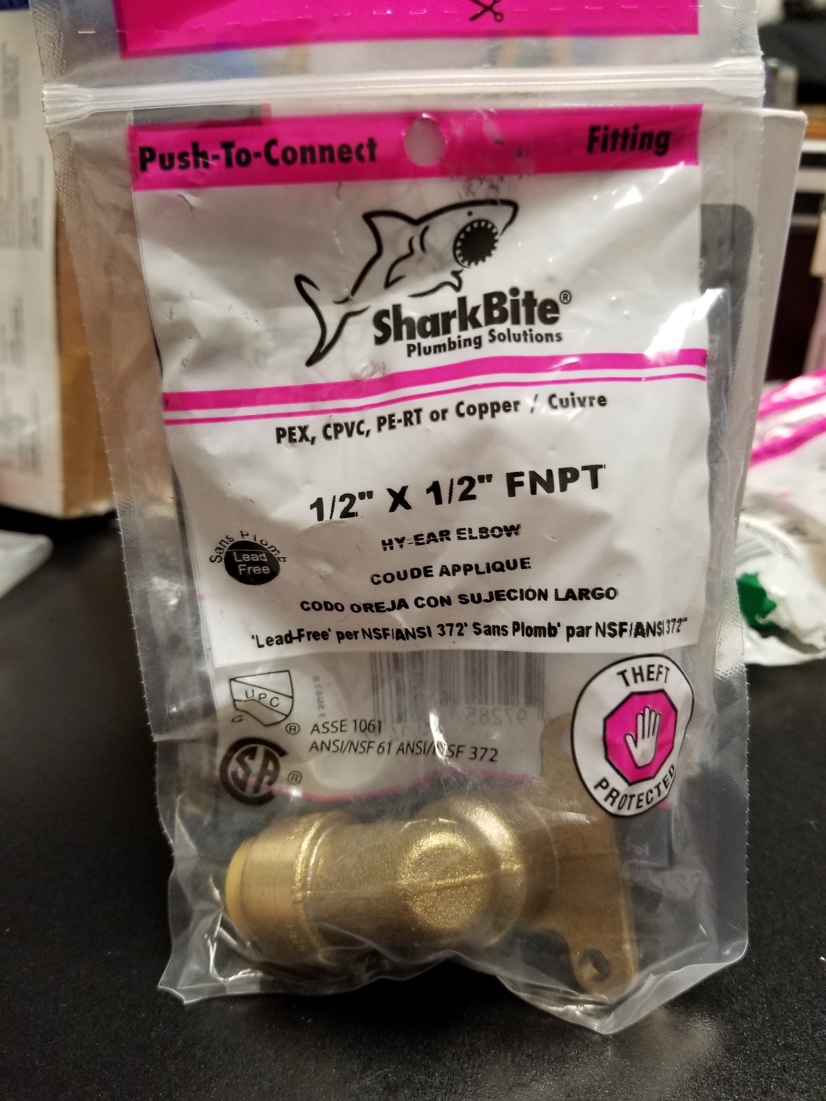 Sharkbite 1/2"×1/2" FNPT HY-Ear Elbow U335LFA NEW | eBay