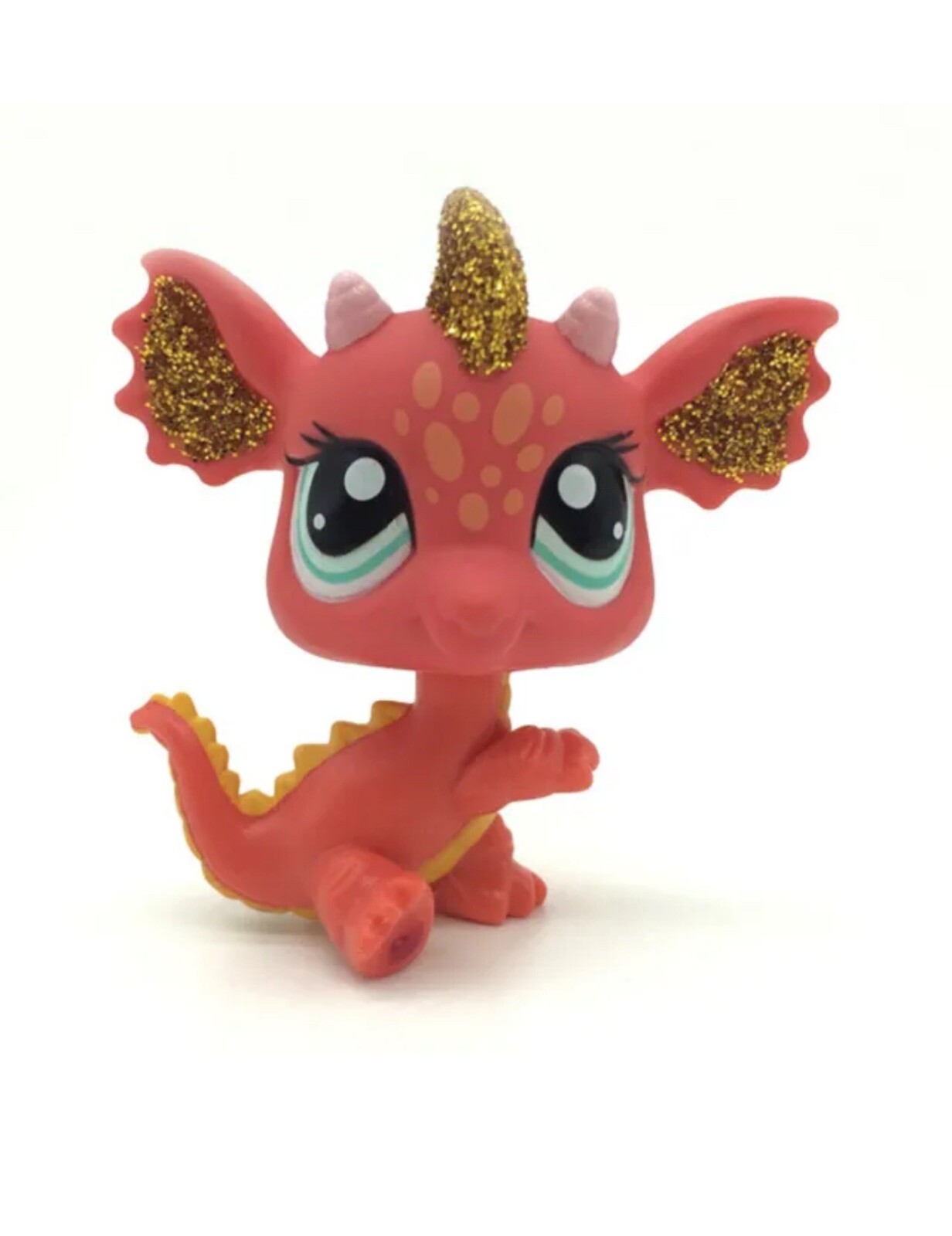 LPS Toys Rare Pet Shop #2484 Red Sparkle Dragon Figure New Ships From ...