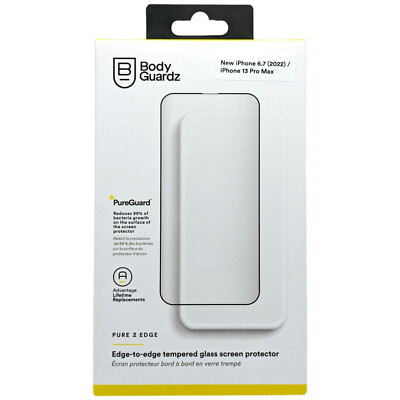 BodyGuardz Pure 2 Edge Screen Protector For iPhone 14 Plus / iPhone | eBay