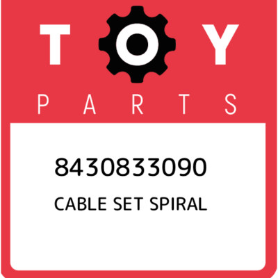 8430833090 Toyota Cable set spiral 8430833090, New Genuine OEM Part | eBay