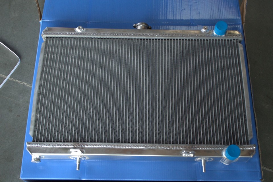 2Row Aluminium Radiator + Shroud w/ Fans For 1989-1994 Nissan 240SX KA ...