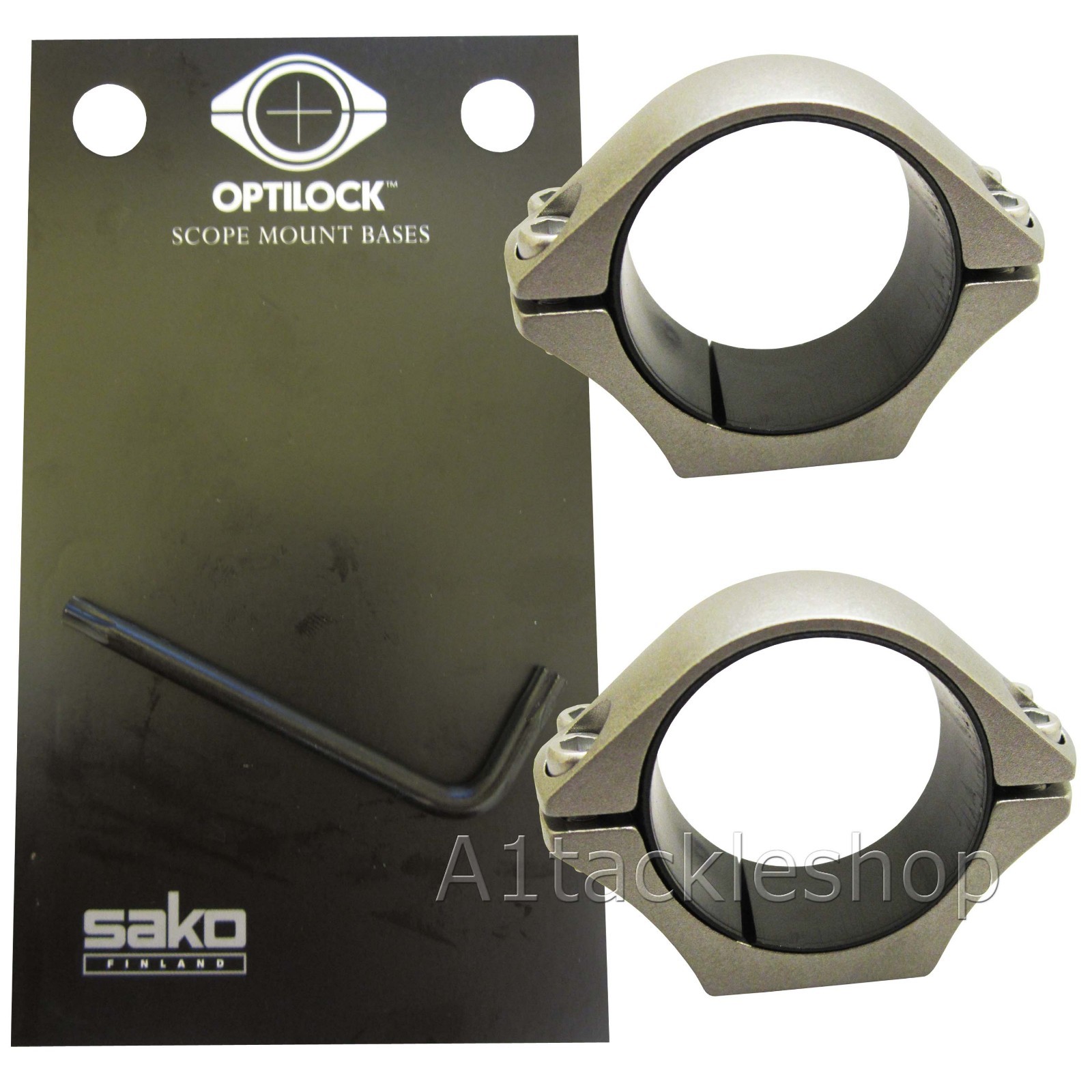 Optilock Stainless Steel 30mm Scope Rings for Sako and Tikka | eBay UK