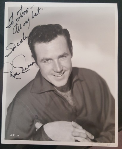 Rex Reason Autographed Photo THE CREATURE WALKS AMONG US THIS ISLAND ...