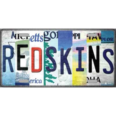 Redskins Strip Art Novelty Metal License Plate Tag Tag LP-13161 | eBay