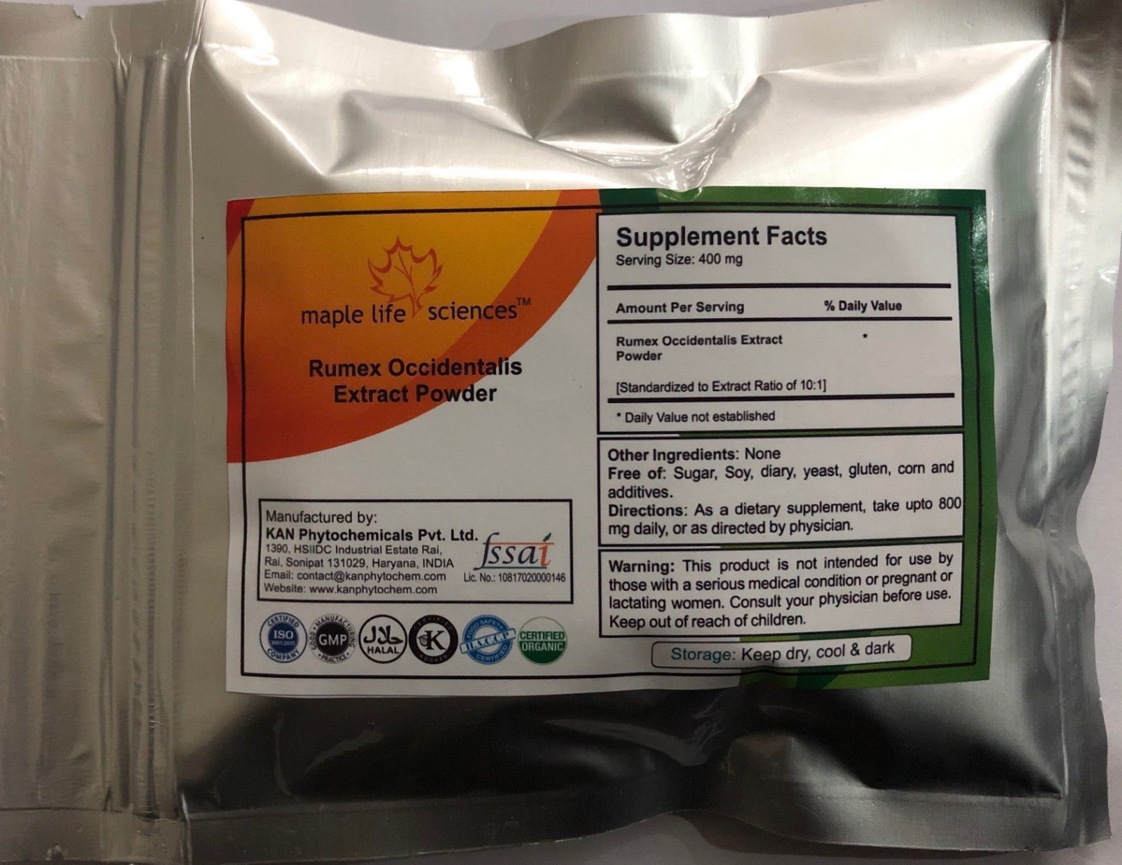 Rumex Occidentalis 10:1 Extract Powder Western Dock Pure and High ...