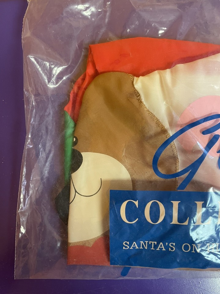 New Avon 1993 Gift Collection Santa’s on His Way Wind Sock Teddy Bear ...