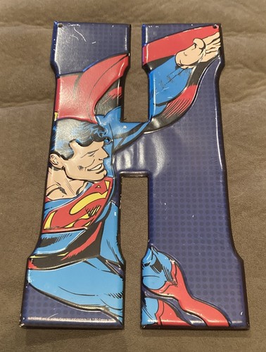 Marvel Comics Superman "LETTER H” Metal 5”x10” Wall Decor Open Road | eBay