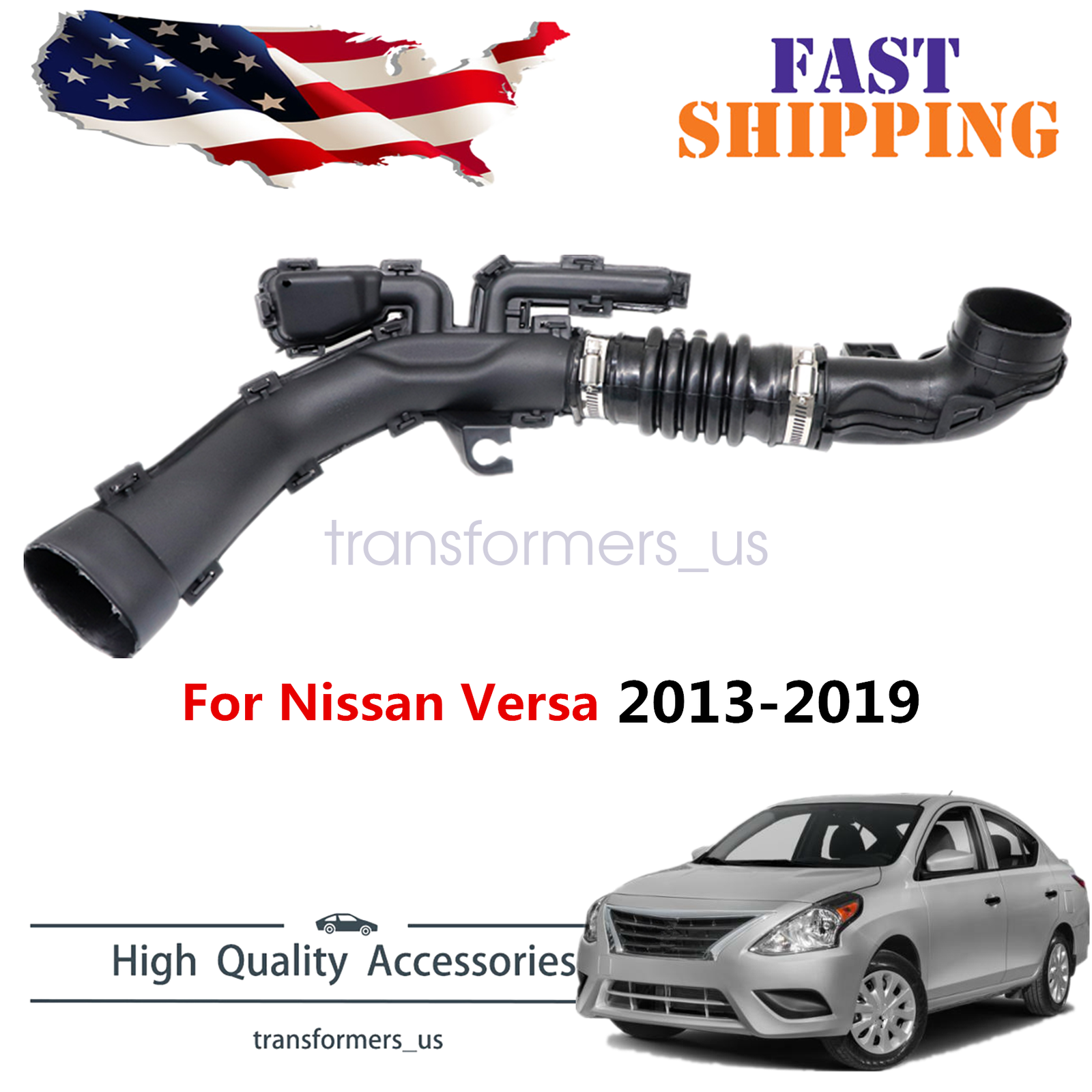 Fit For Nissan Versa Engine Air Cleaner Intake Duct Resonator 13-19 ...