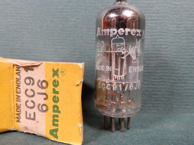 Amperex Bugle Boy 1960 6J6 ECC91 Vacuum Tube Amplitrex Tested 84/100 ...