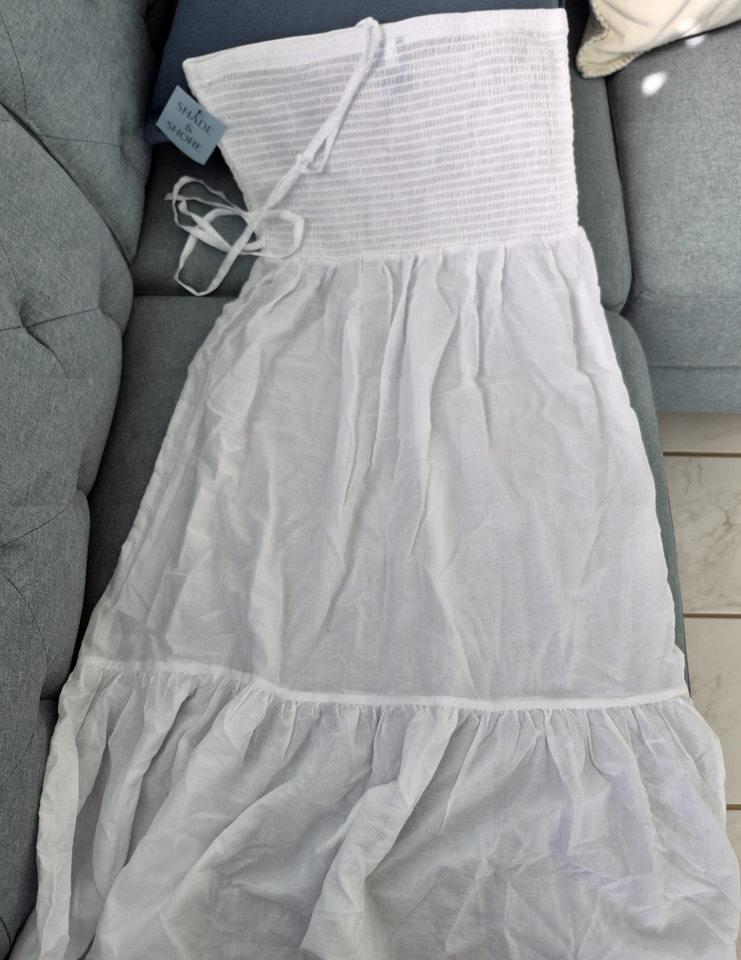 shade & shore White Solid Swim dress for Women medium | eBay