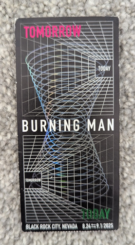 Burning Man Ticket Used Torn Stub 2025 | eBay