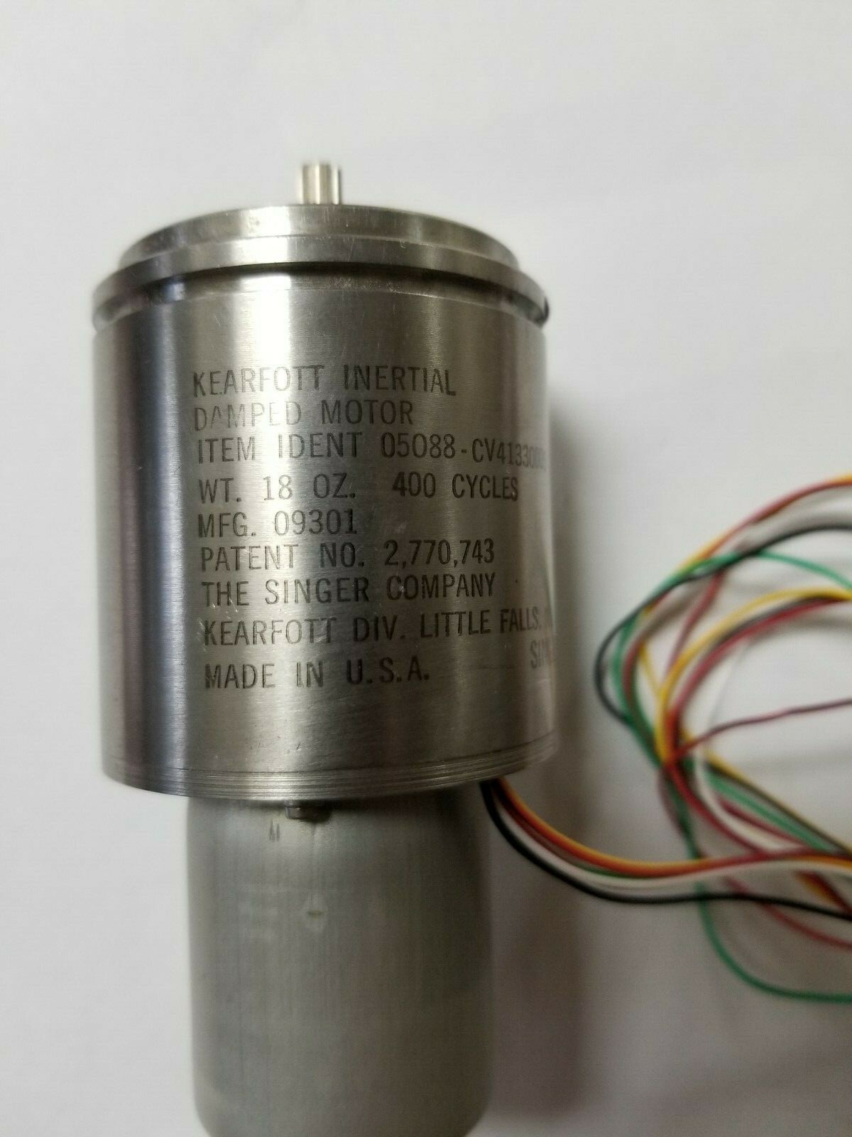 SINGER Kearfott Inertial Motor 05088-CV41330005, Cond. Used Qty 1 | eBay